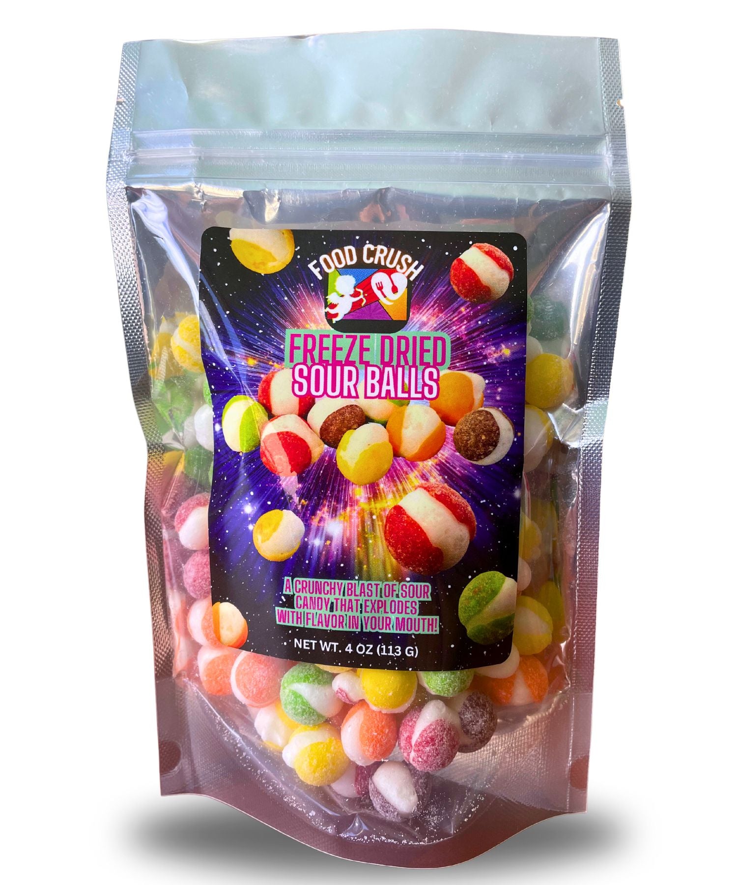 Blue Raz Pickle Kit Pouch w/ 4oz Freeze Dried Sour Candy – FoodCrush.io